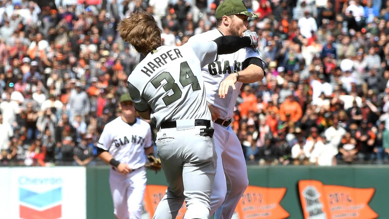 Bryce Harper ended feud with Strickland, Giants - YouTube