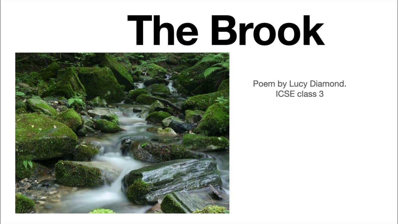 The brook: poem for ICSE class 3 - YouTube
