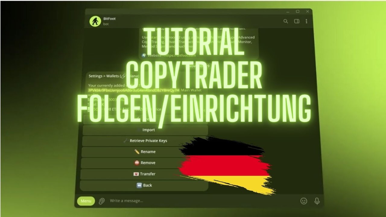 Bitfoot - Copytrader Einrichtung - YouTube