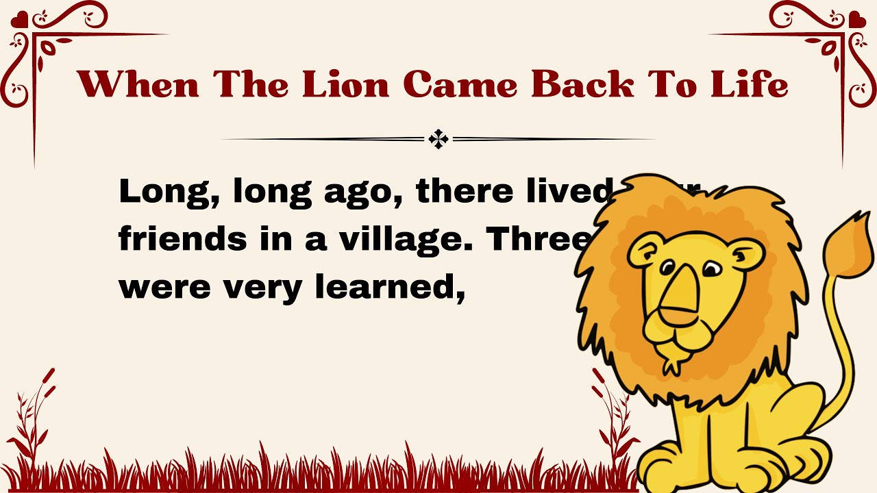 Learn English Through Story 🔥 | Level 3 | When The Lion Came Back To ...