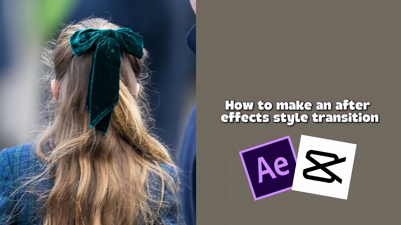 Transition on cap cut style After Effects - YouTube
