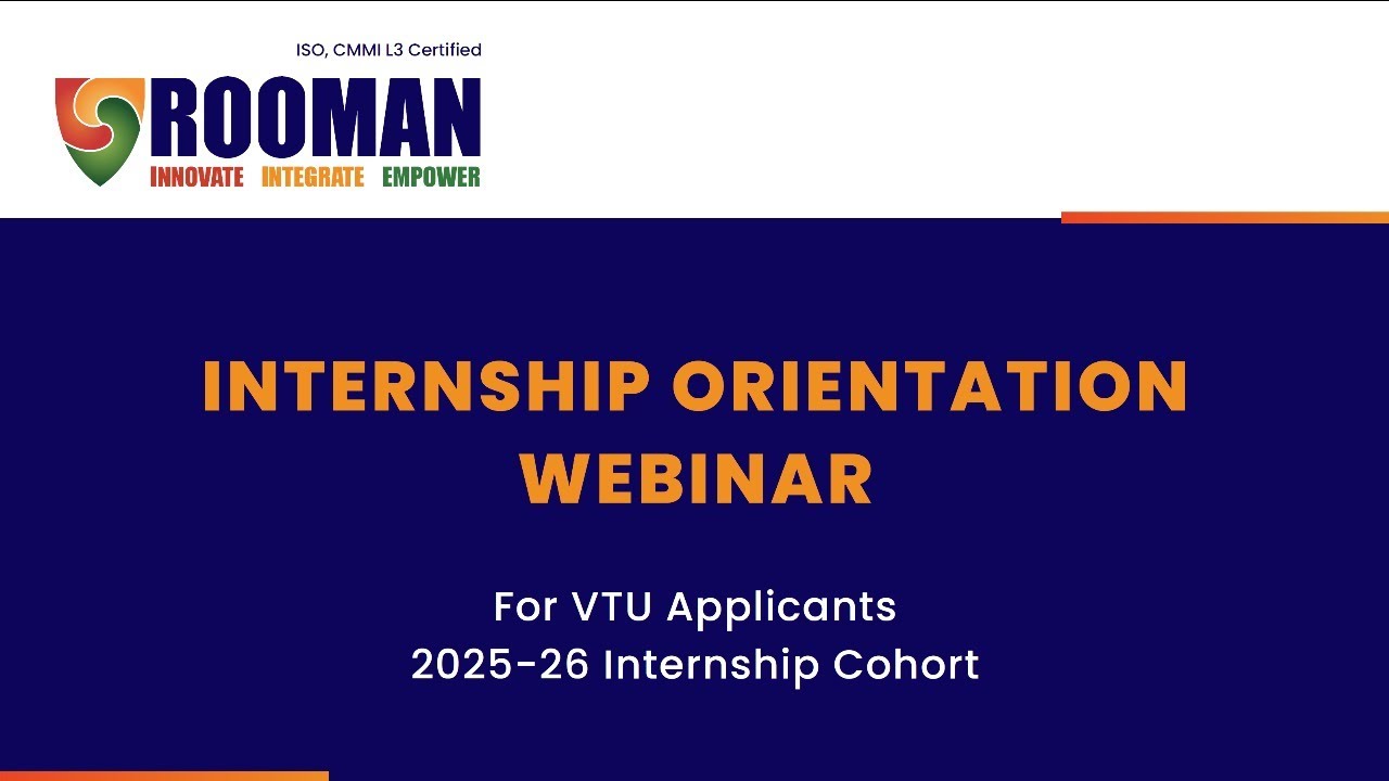 Rooman Technologies | VTU Internship Webinar 2025-26_Part2 - YouTube