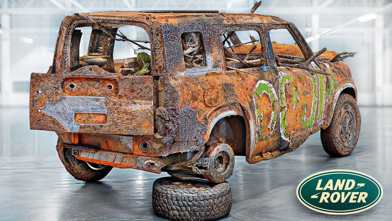 Restoration of Abandoned Land Rover Defender| Rebuild and Customization ...