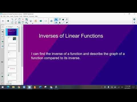 Inverses of Linear Functions Lesson Video - YouTube