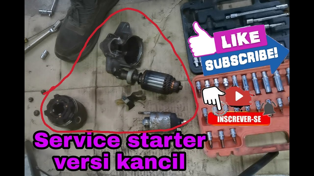 Service starter versi kancil | starter kancil 850cc - YouTube