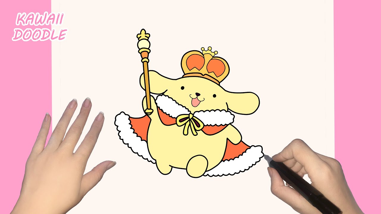 🌸HOW TO DRAW CUTE SHADOWVERSE POMPOMPURIN🩵☁️ ~ STEP BY STEP ~ KAWAII ...