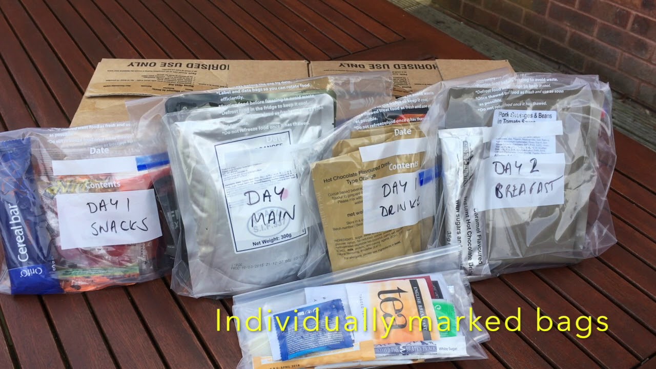 VCC - DofE Ration Pack - YouTube