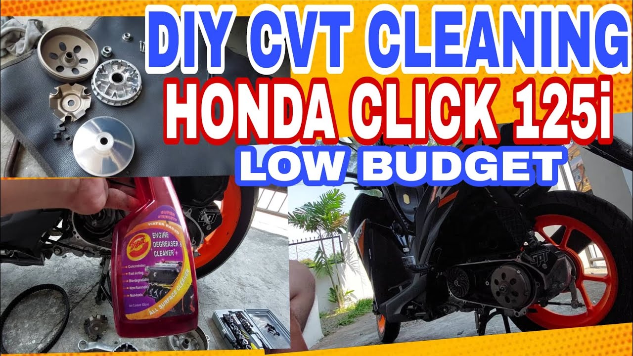 HONDA CLICK 125i I CVT CLEANING I DIY LOW BUDGET I TIPS HOW TO FIX ...