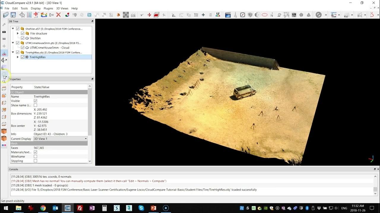 آموزش نرم افزار کلود کمپار CloudCompare - YouTube