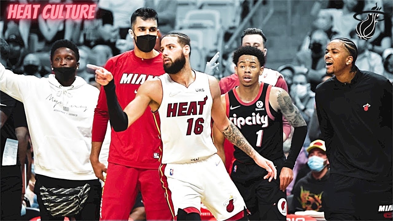 Miami HEAT Defense vs. the Blazers - YouTube