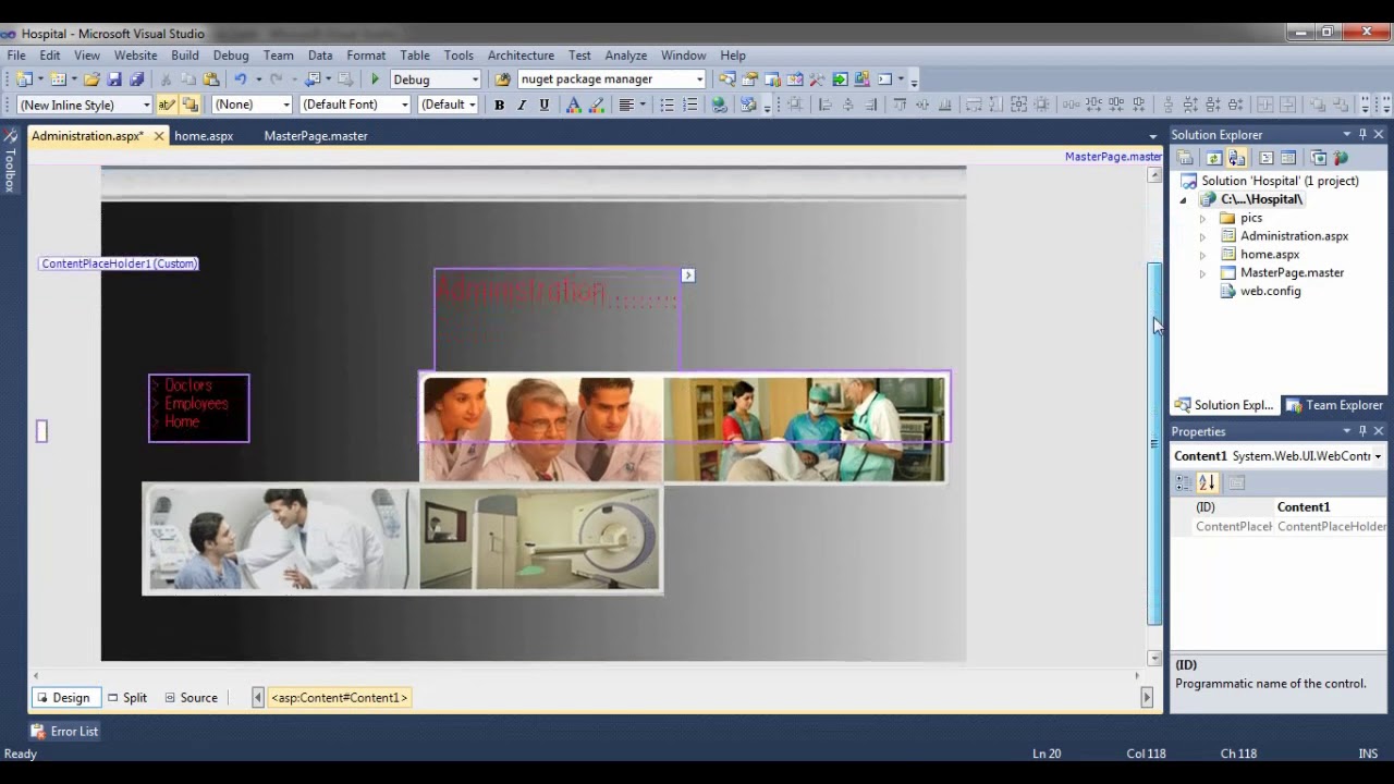 Hospital Management System project in asp.net with c# | How to Design ...