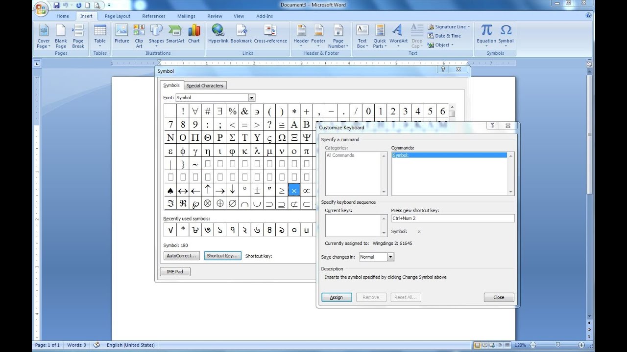 MS Word in Symbol এর ব্যবহার | Symbol Shortcut Key | কী বোর্ডে গুন ভাগ ...