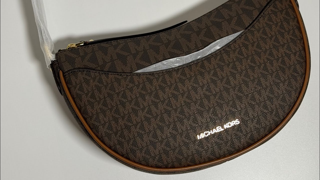 Распаковка Michael Kors Dover Medium Signature Logo Crossbody Bag в ...