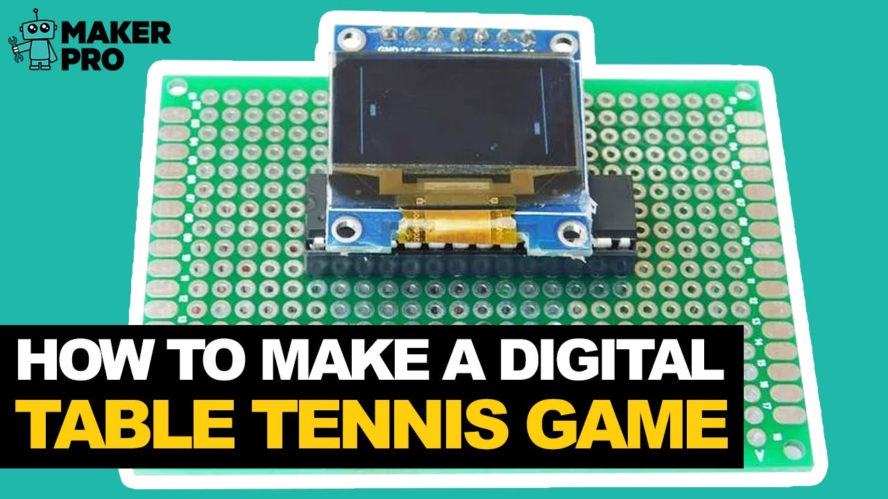How to Make a Digital Table Tennis Game - YouTube