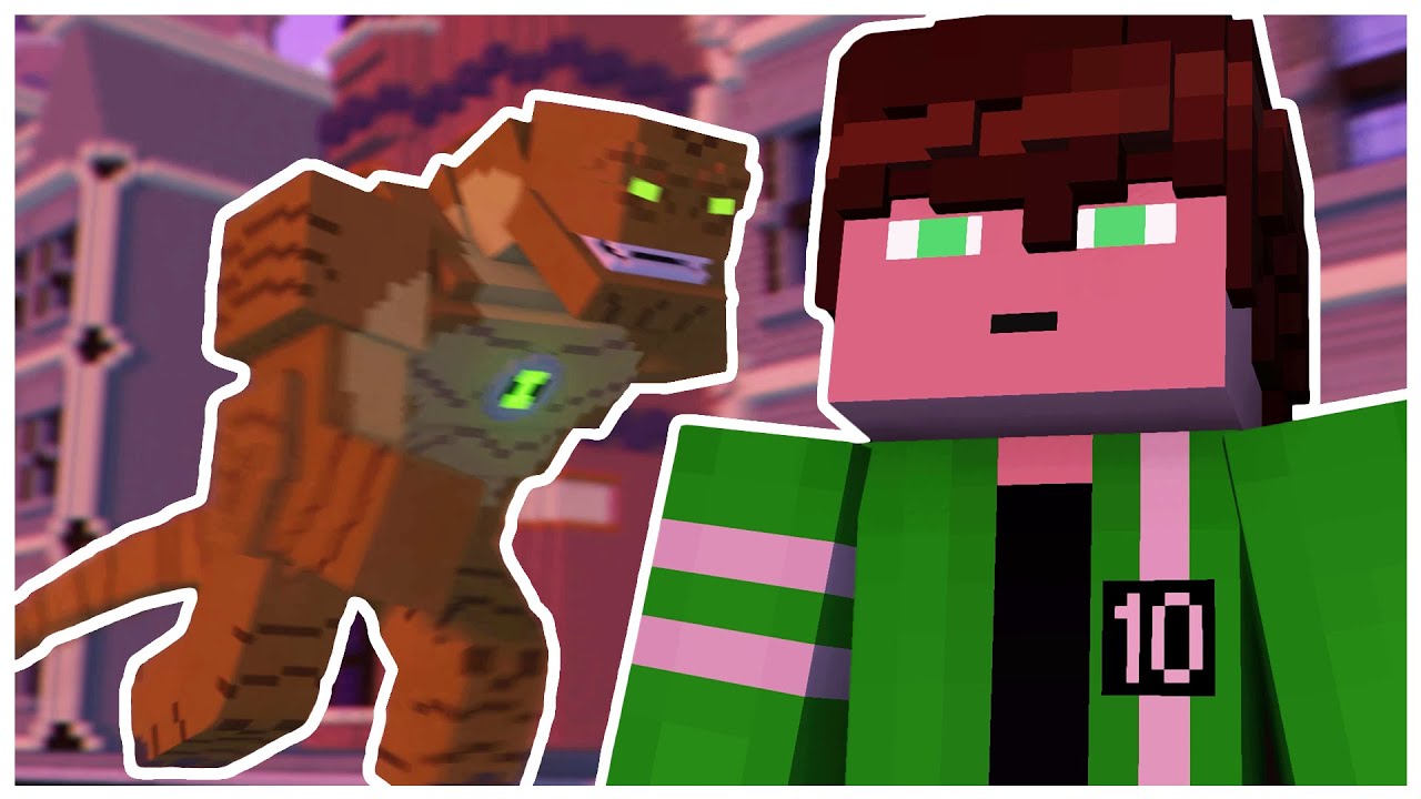 Minecraft Ben 10: Alien Force | Humungousaur vs. UFO - YouTube