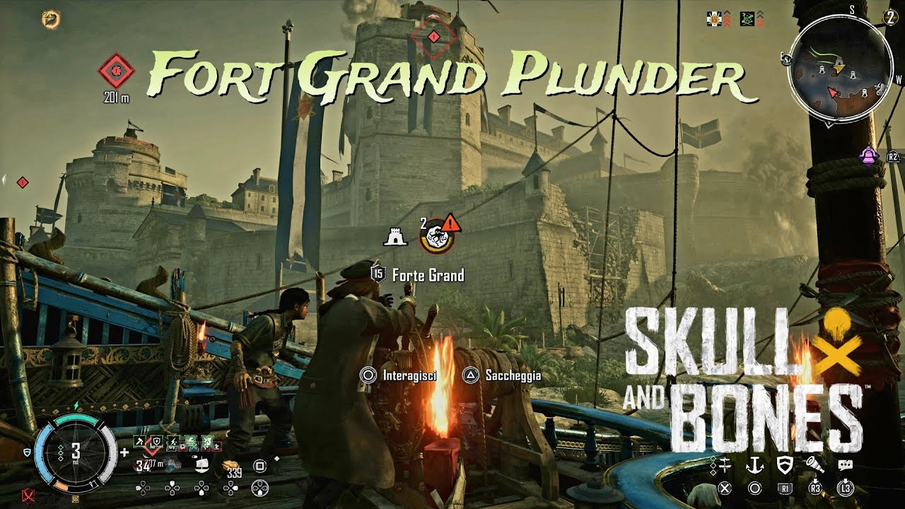 SKULL AND BONES_ Fort Grand Plunder easy💥(Ship build in description ...