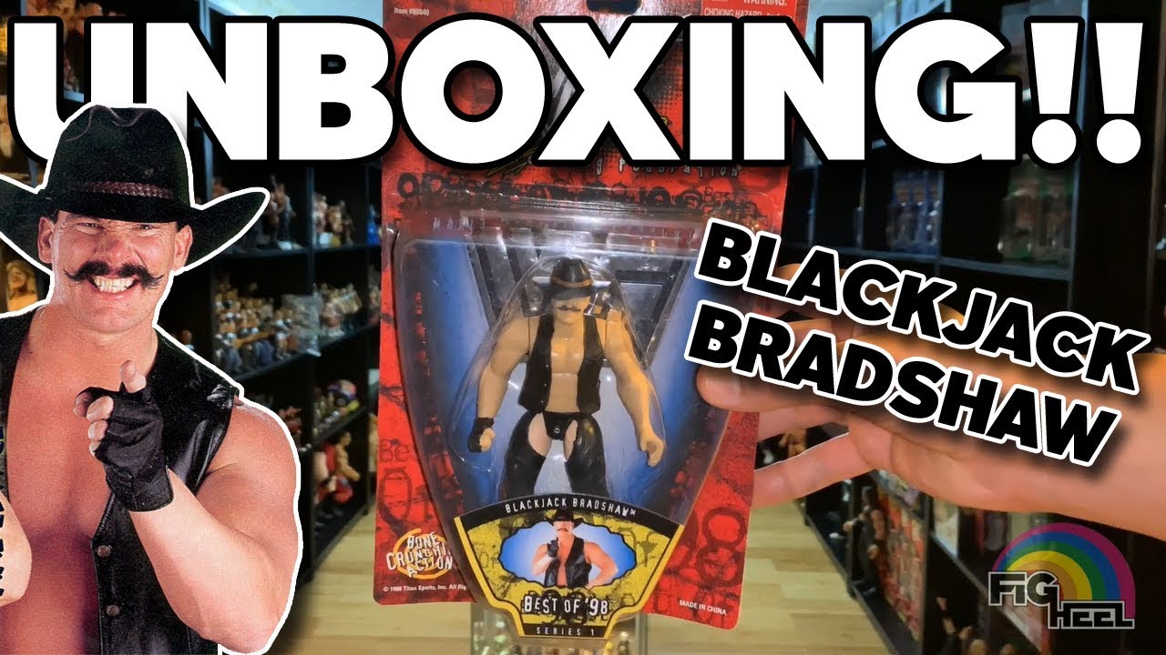 TBT UNBOXING!! WWF Jakks BCA Blackjack Bradshaw (JBL) Action Figure Toy ...