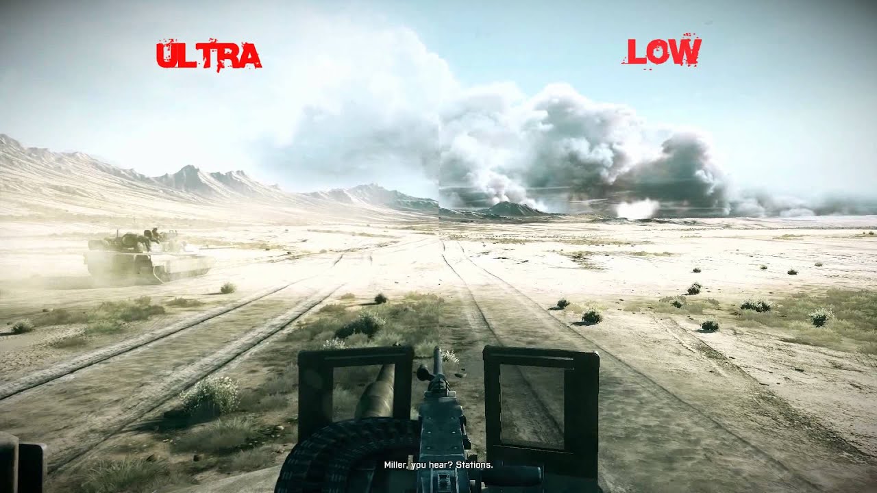 Battlefield 3 Ultra vs Low (HD) 1080p - YouTube
