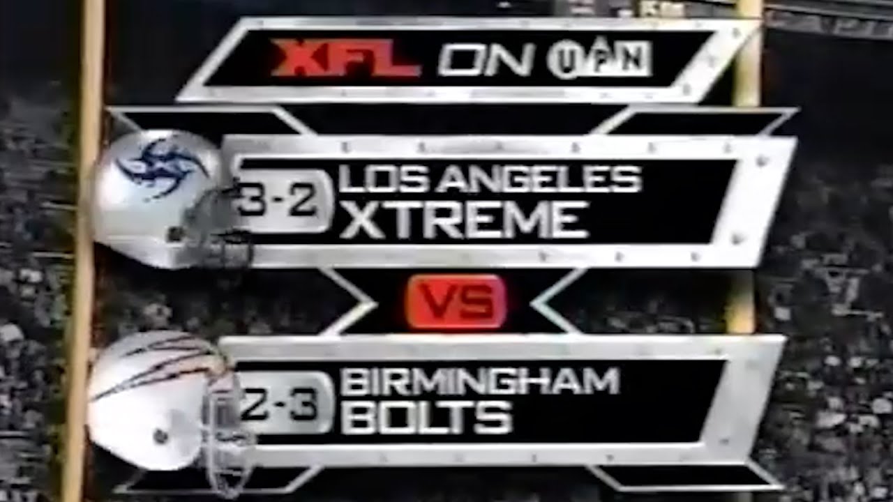 XFL 2001 - Week 6, Game 4 - Los Angeles Xtreme at Birmingham Bolts ...