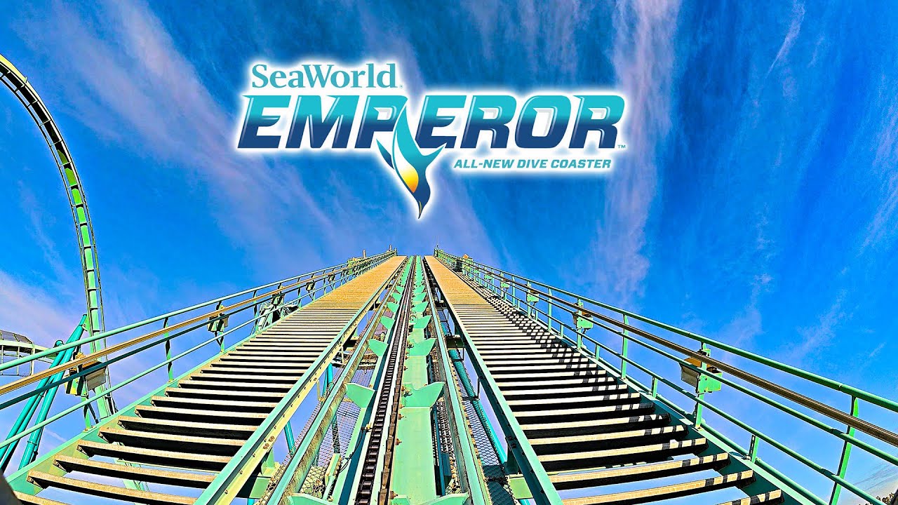 Emperor Roller Coaster On Ride Front Row 4K POV DJI OSmo Action 5 Pro ...