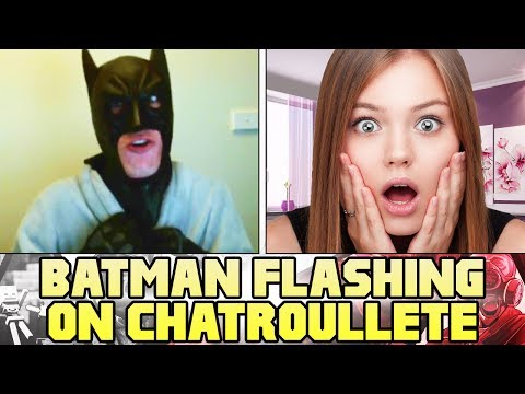 Batman FLASHES on OMEGLE! - (Hilarious Flashing PRANK)