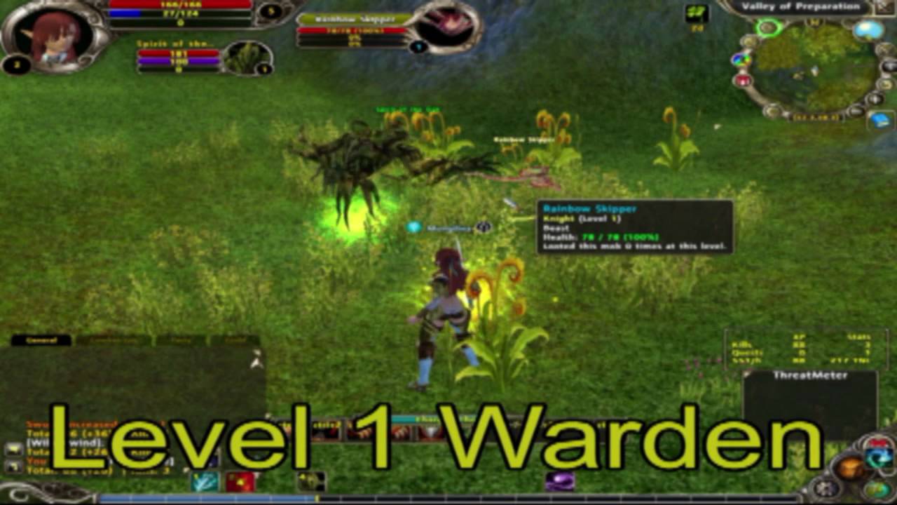 Runes of Magic - Warden lv1 Gameplay - YouTube