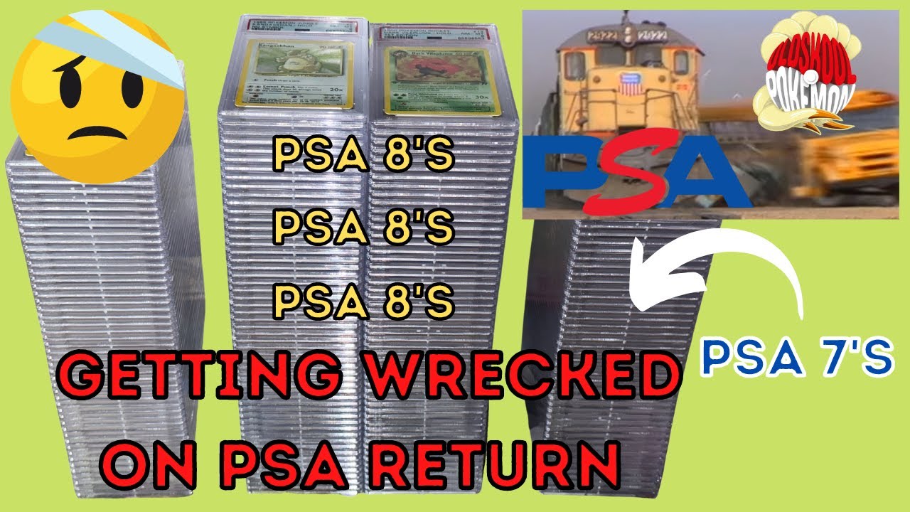 I got WRECKED on this 195-Card PSA Return! PSA 7's and PSA 8's for DAYS ...