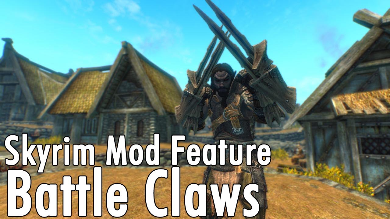 Skyrim Mod Feature: Battle Claws - YouTube