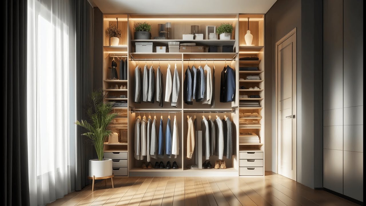 👔 PoPoHoser Double Closet Rods for Hanging Clothes | Best Double Closet ...
