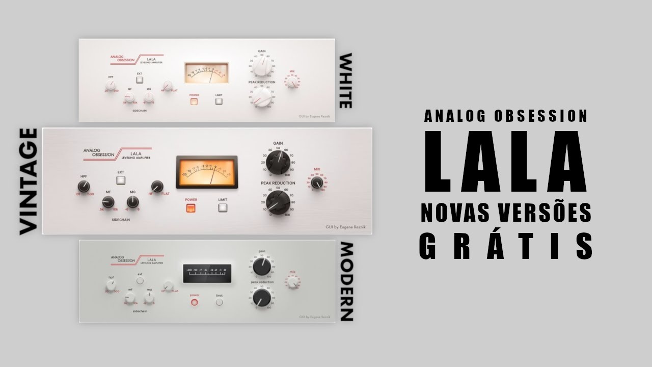 LALA - O Compressor LA2A da Analog Obsession GRÁTIS e REFORMULADO ...