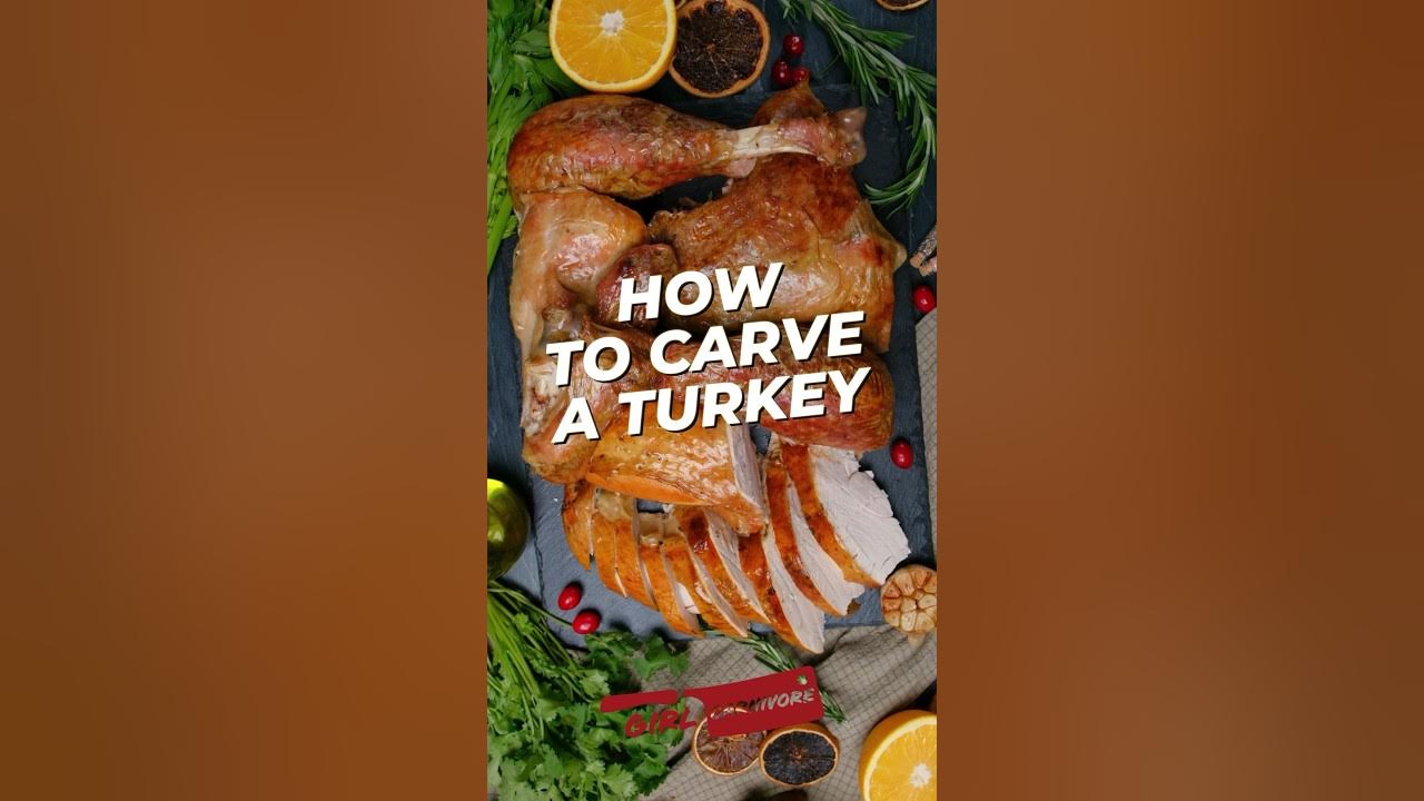 How to carve a turkey 🦃 for a picture perfect Thanksgiving dinner - YouTube