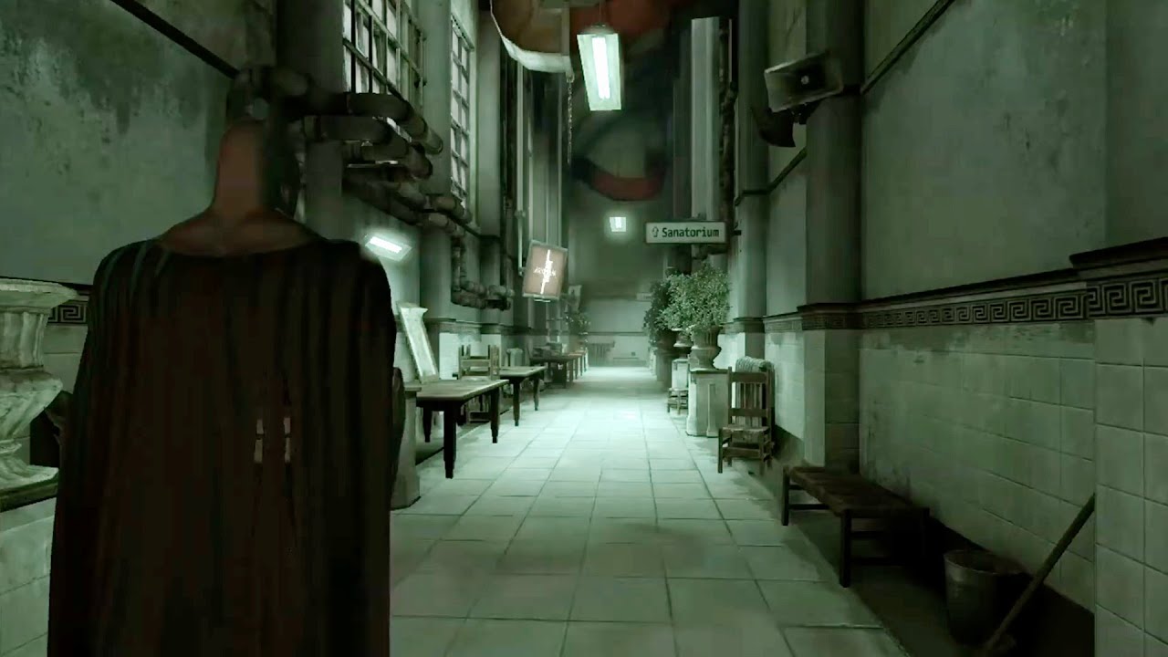 Batman: Arkham Asylum - Medical Hall Ambiance 2 (machines, white noise ...
