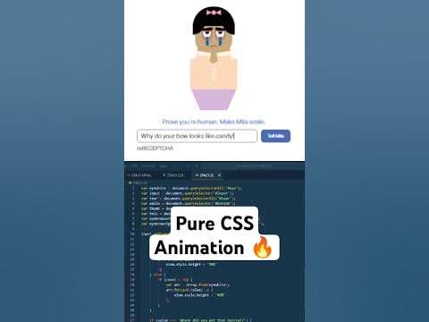 Make Mila Smile CAPTCHA CSS Animation - YouTube