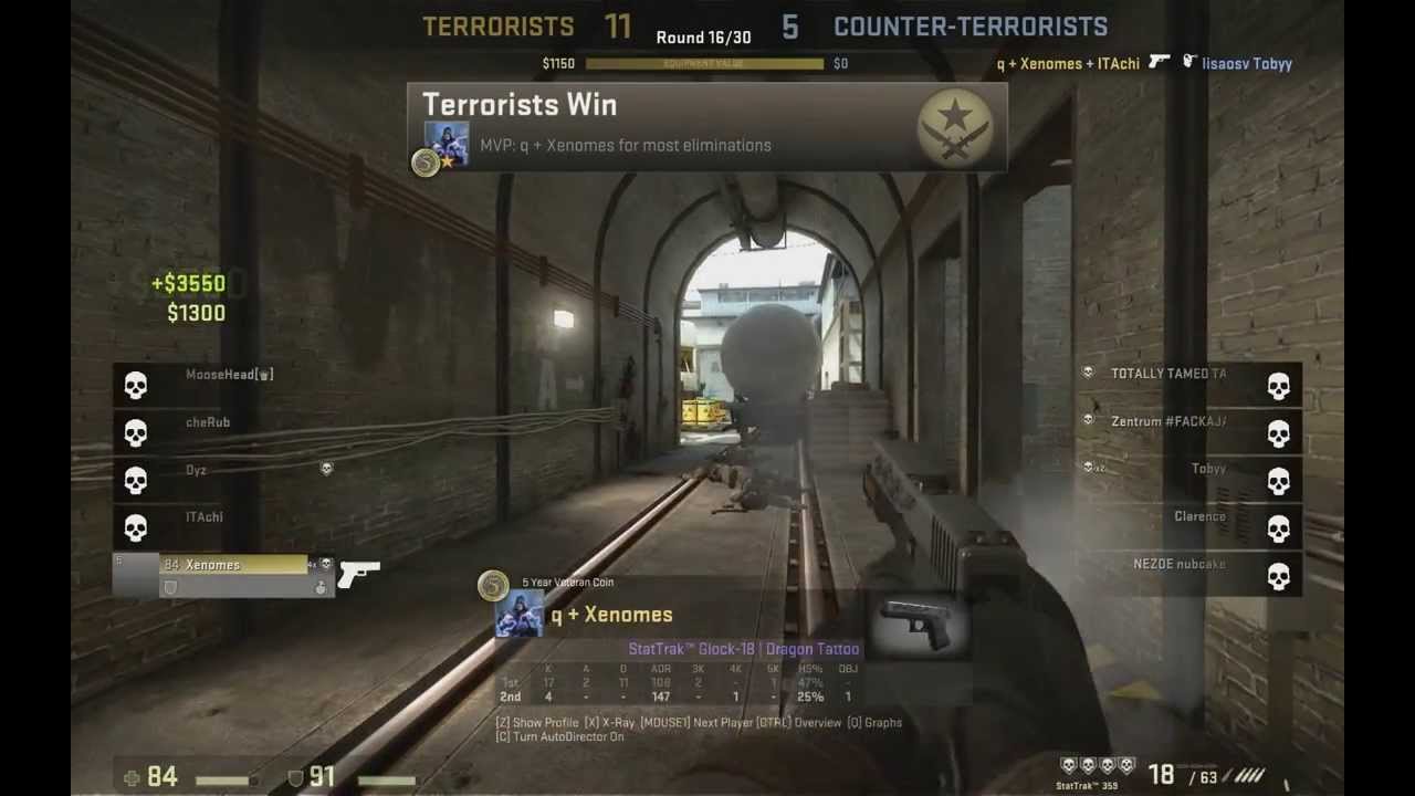 Xeno Play's - CS:GO Matchmaking de_train [FullHD] - YouTube