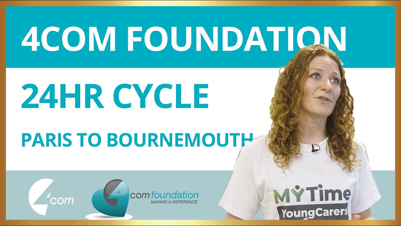 4Com Foundation: Paris to Bournemouth cycle - YouTube