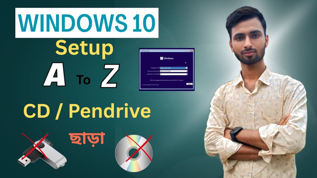 Windows 10 setup without CD or Pendrive || How to install windows10 ...