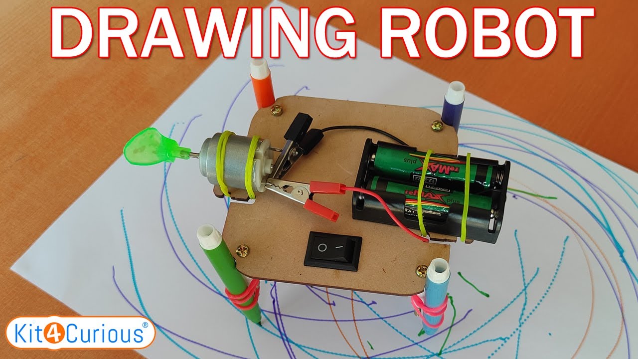 Drawing Robot - Kit4Curious DIY Toys - YouTube