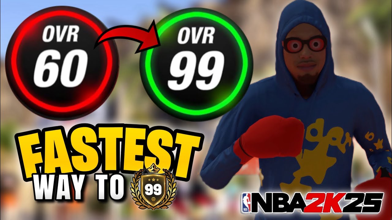 FASTEST WAY TO 99 OVR 2K25! HOW TO GET 99 OVR IN ONE DAY (EASY) - YouTube