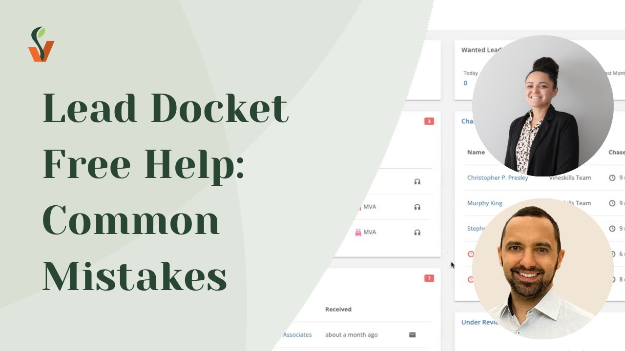 Lead Docket Free Help: Common Lead Docket Mistakes - YouTube