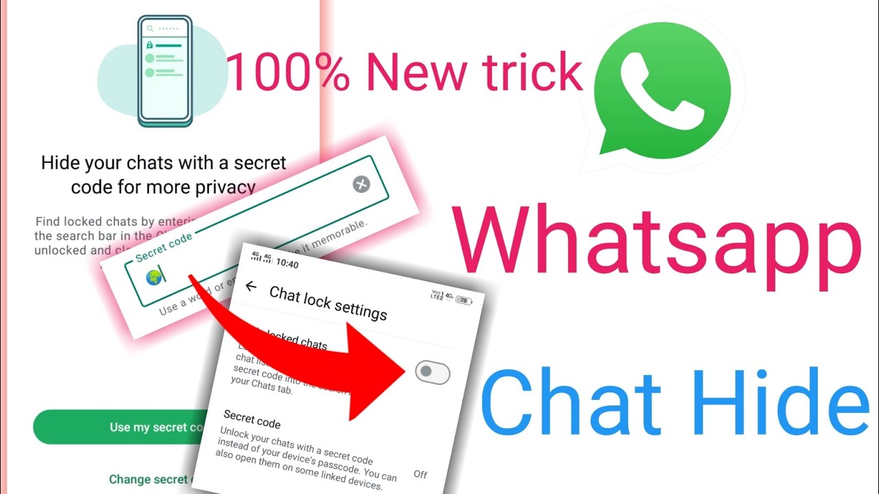 How to hide whatsapp chat/whatsapp me chat hide kaise kare/whatsapp ...