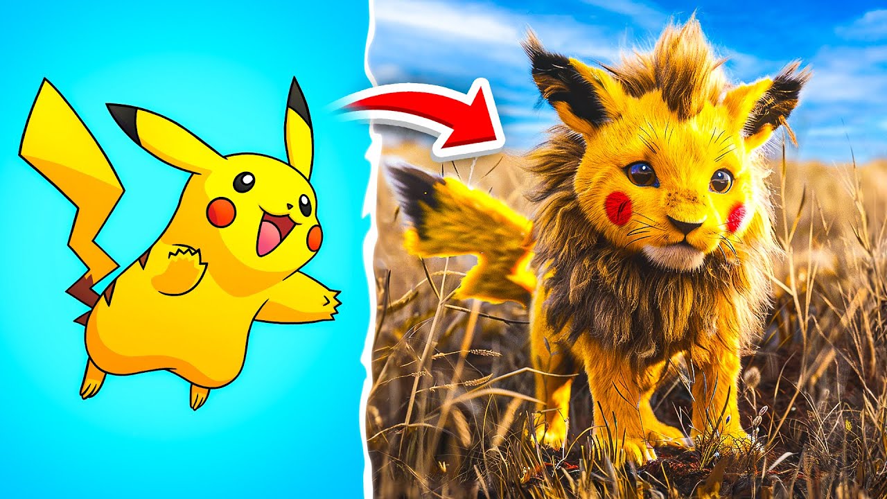 Pokemon as REAL LIFE LIONS🦁 *2024 All Characters* - YouTube