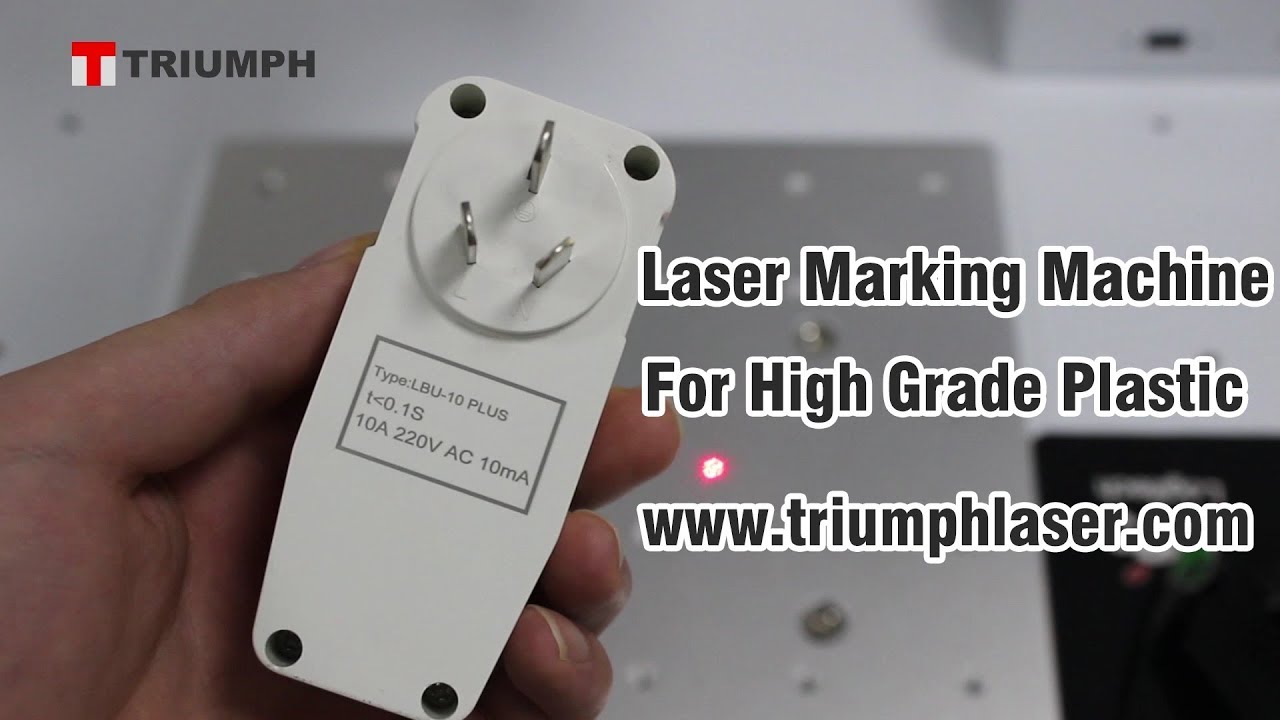 UV laser marking machine for high grade plastic - YouTube