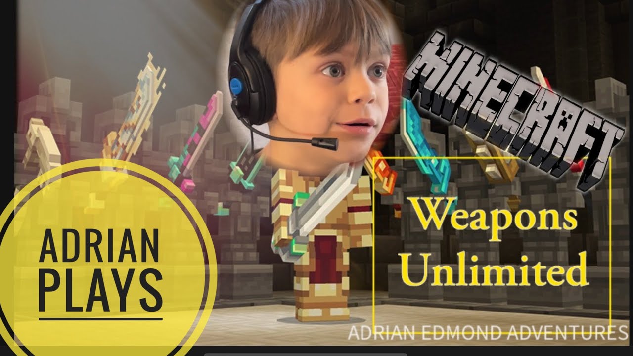 Adrian plays Minecraft, Weapons Unlimited, By Starfish Studios. - YouTube