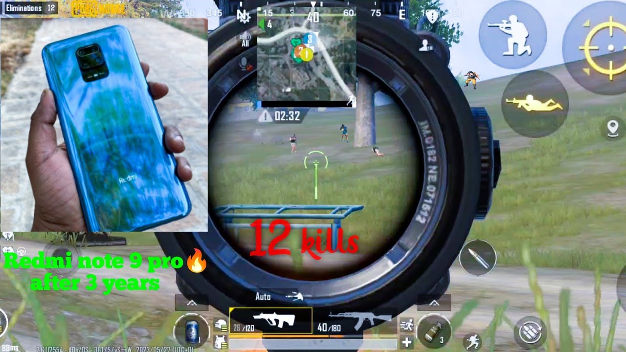 PUBG MOBILE Gameplay on redmi note 9 pro🔥3 years old phone - YouTube