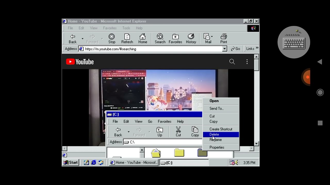 Windows 98 BSOD 465 - YouTube
