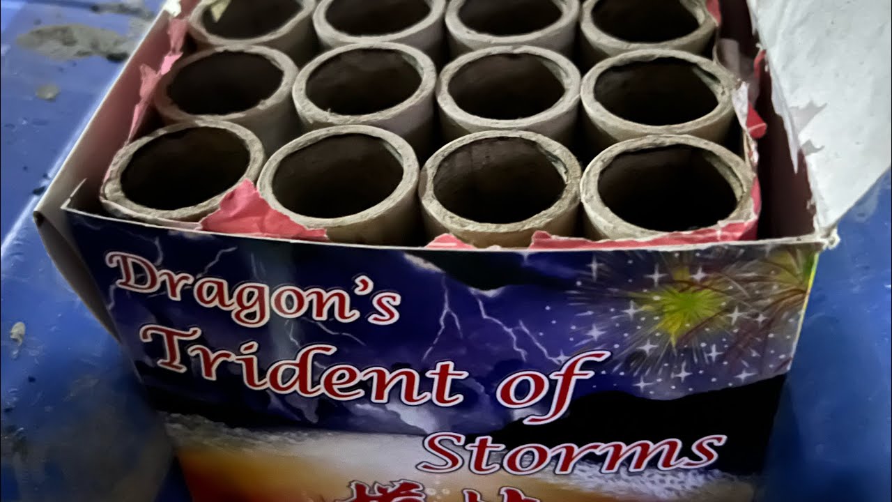 16 Shots Dragon’s Trident of Storms - New Year 2023 Fireworks - YouTube