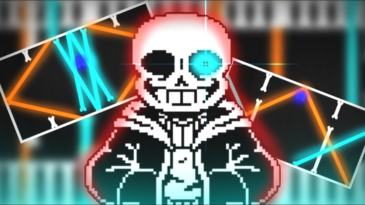 【4ITEM!!】HD!Hard Mode Sans by Hide20000 phase 1 4 ITEM complete ...