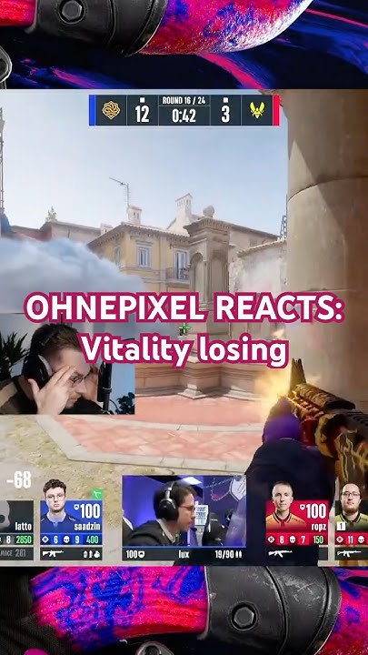 Ohnepixel Reacts: Vitality losing to Legacy 🤯 - YouTube
