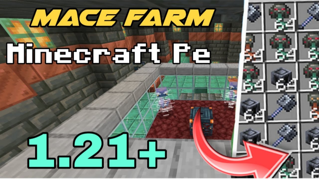 Mace Farm in Minecraft PE🤩|| How to Make Mace Farm in Minecraft ...