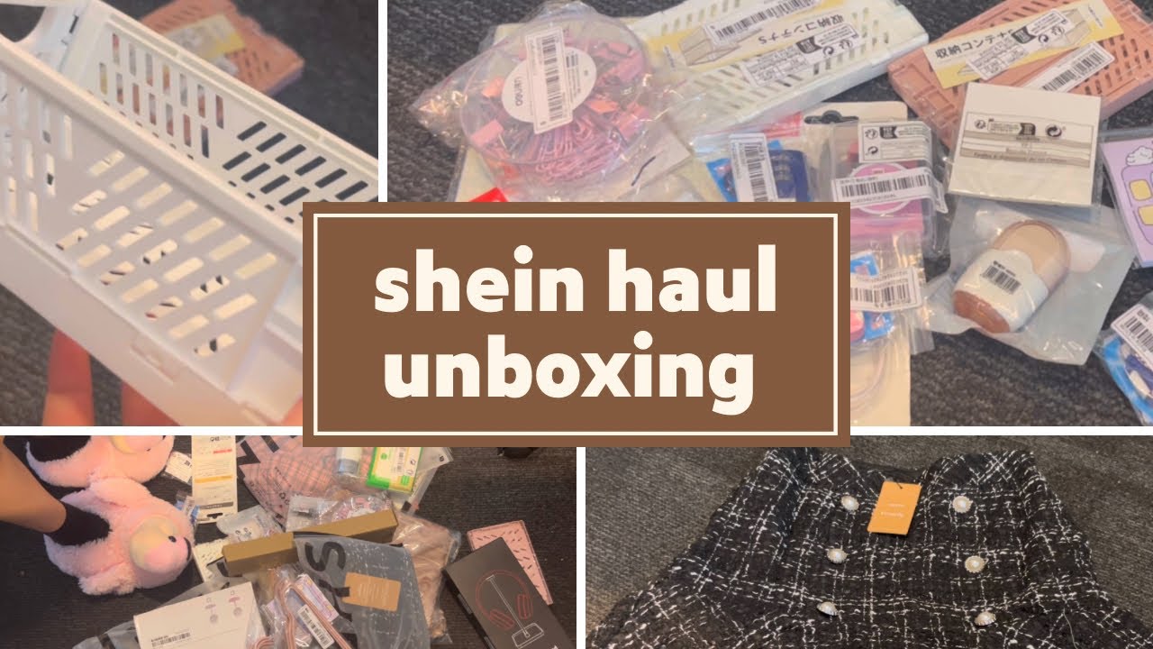 [HAUL] unboxing shein parcel 📦 clothes, stationary, home decor | new ...